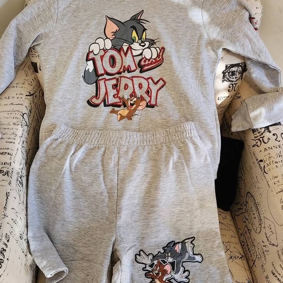 Matching Sets | Tom And Jerry Gray Set | Poshmark